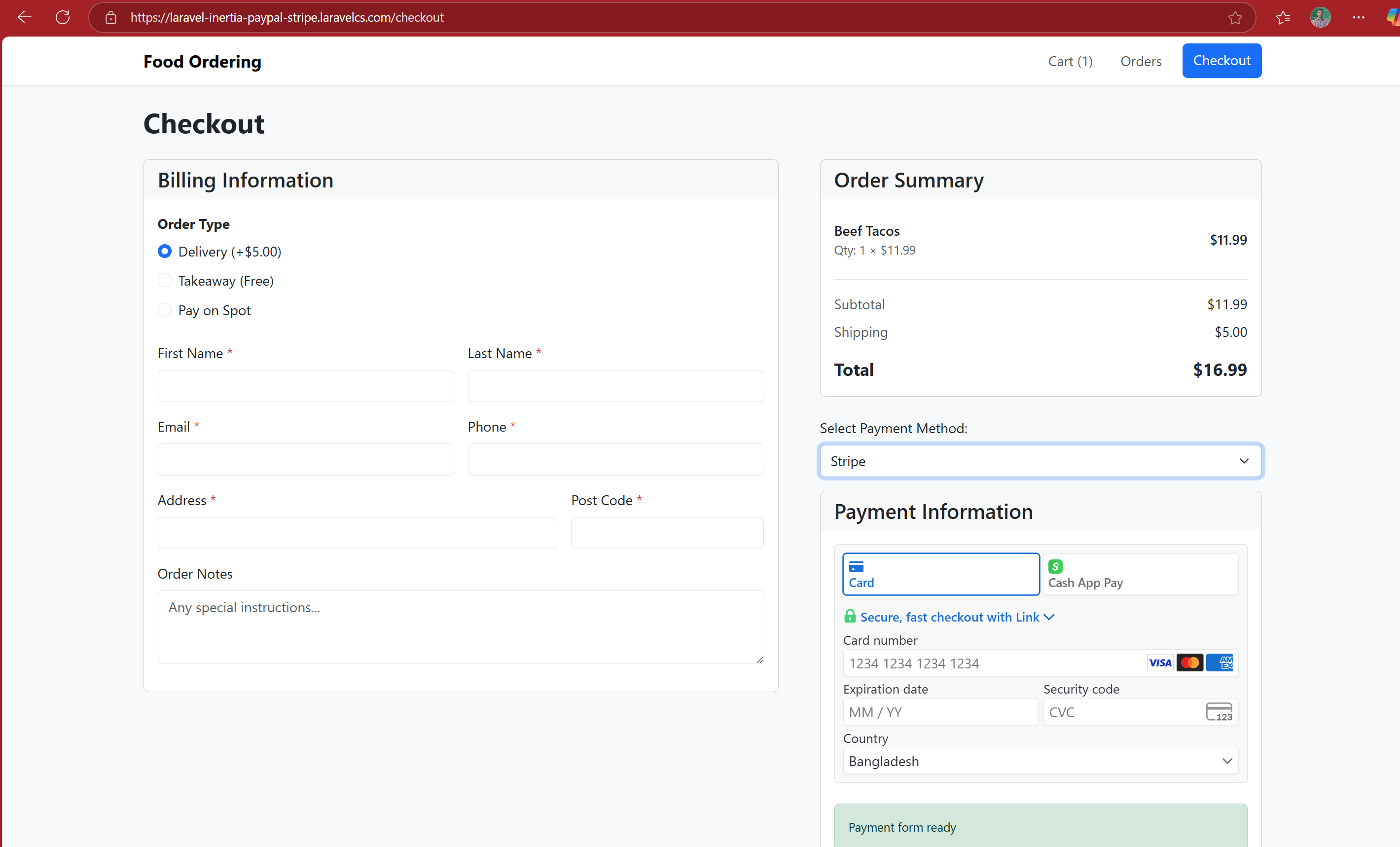 GitHub - mmrahmanwritescode/laravel-inertia-paypal-stripe-checkout: A ...